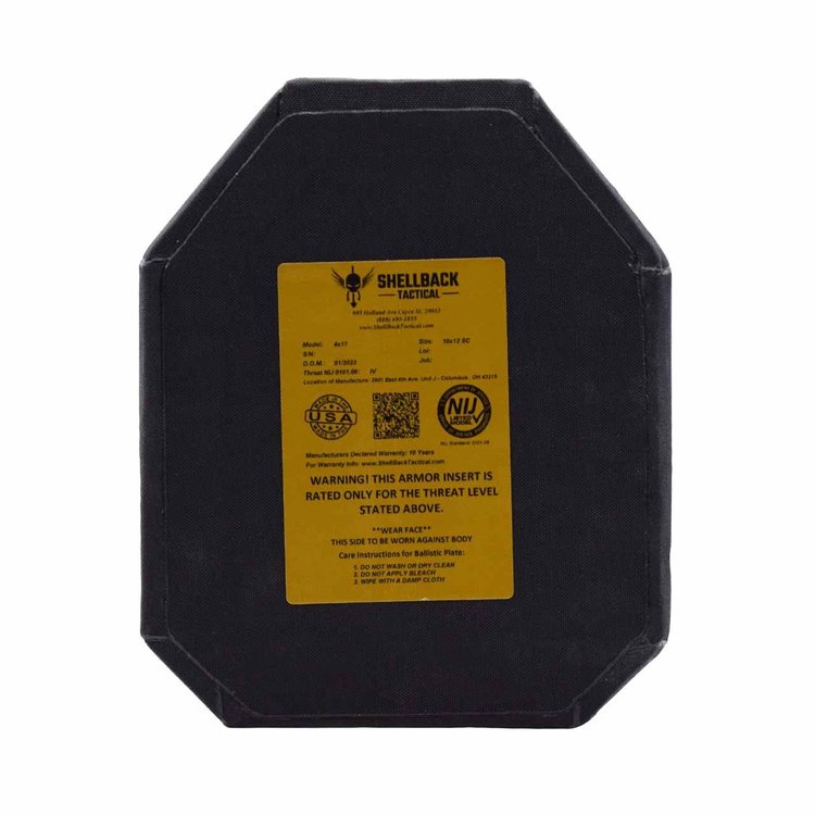 Shellback Tactical - Prevail Series Level III Single Curve 10x12 Hard ...