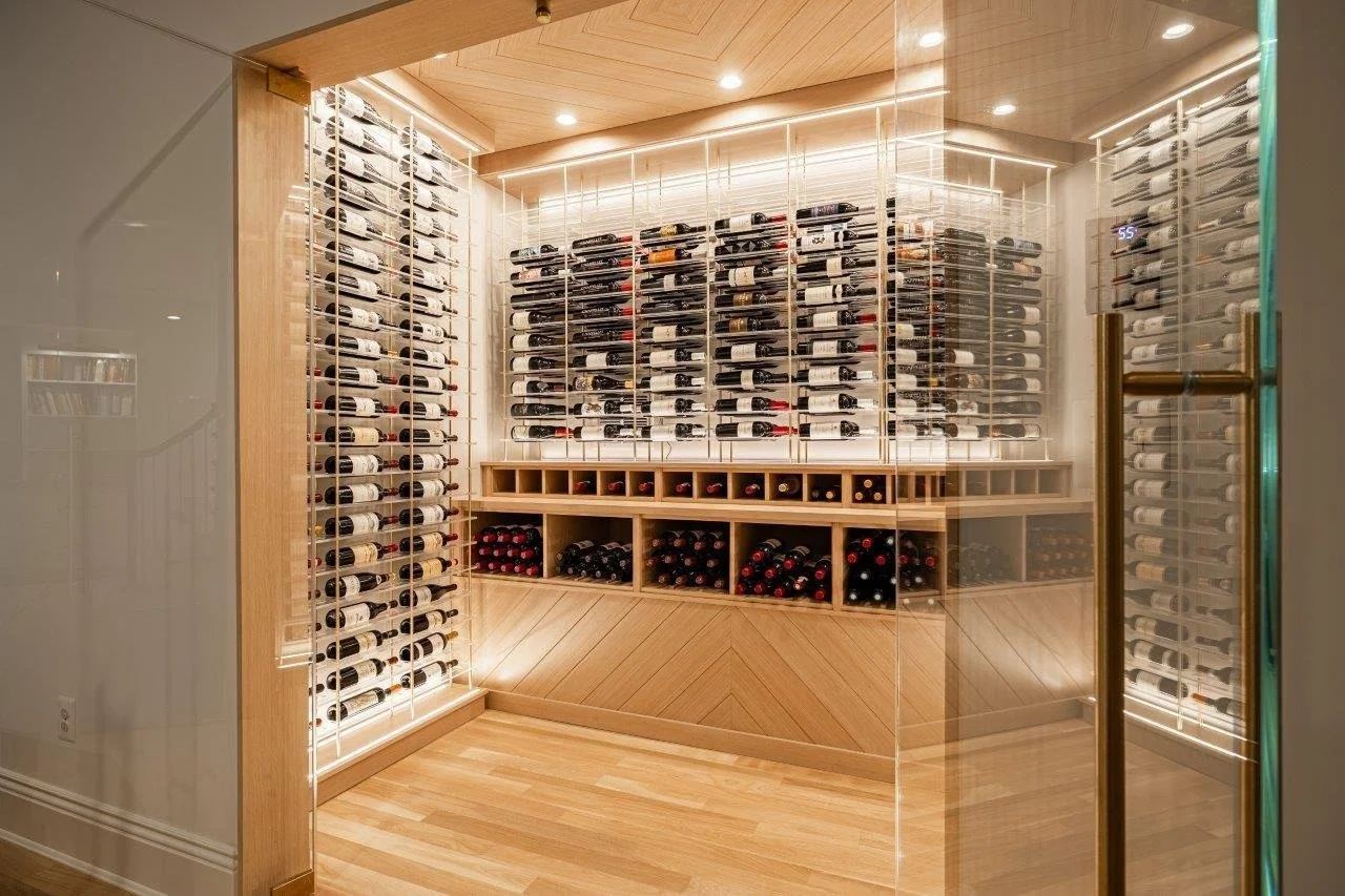 Glass Wine Cellars for a seamless and beautiful wine storage design ...