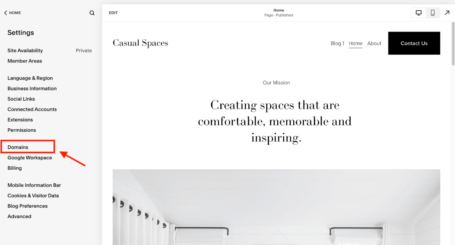 Change Built-In Squarespace Domain Names (3 Easy Steps)