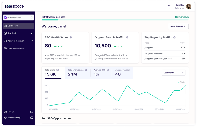 All-In-One Squarespace SEO Plugin & Tools | SEOSpace