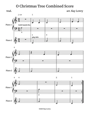 Deck the Halls – Pre-Reading Solo or Duet PDF — Piano Music For Kids