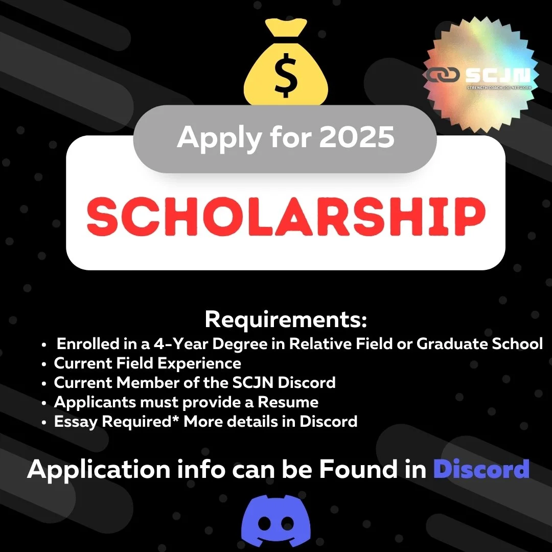 Scholarship — Strength Coach Job Network