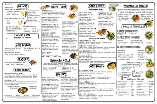 Westchase Menu — Doodle Noodle Bar