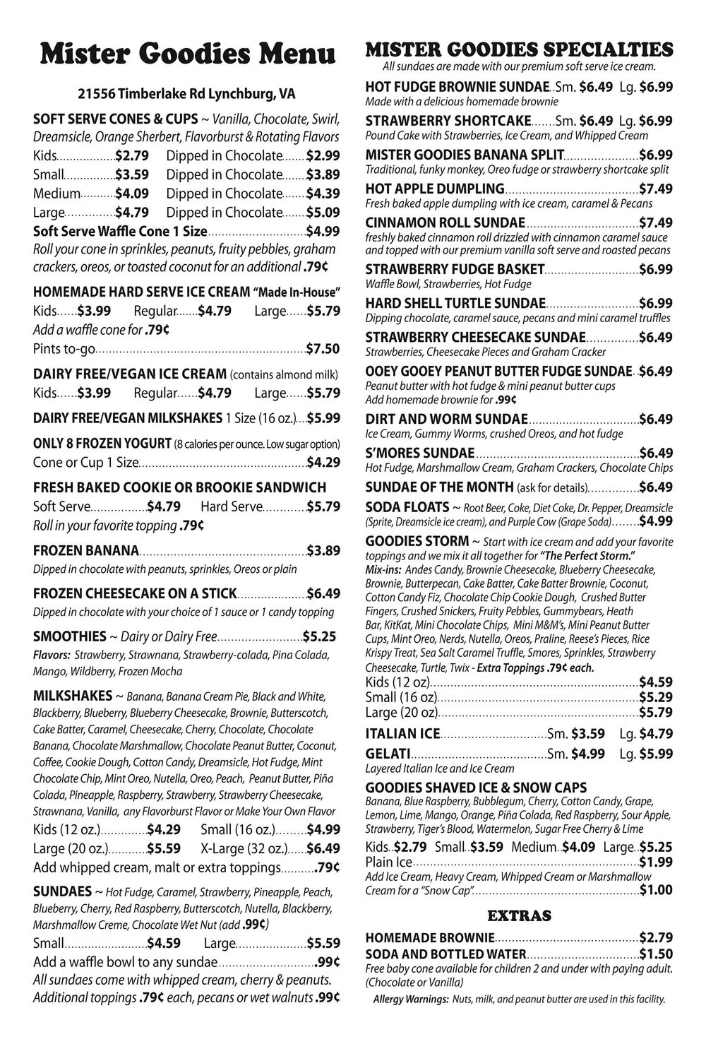 Mister Goodies-Ice Cream-Lynchburg