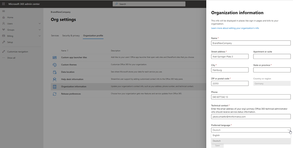 Microsoft 365 – Language Confusion — thinformatics