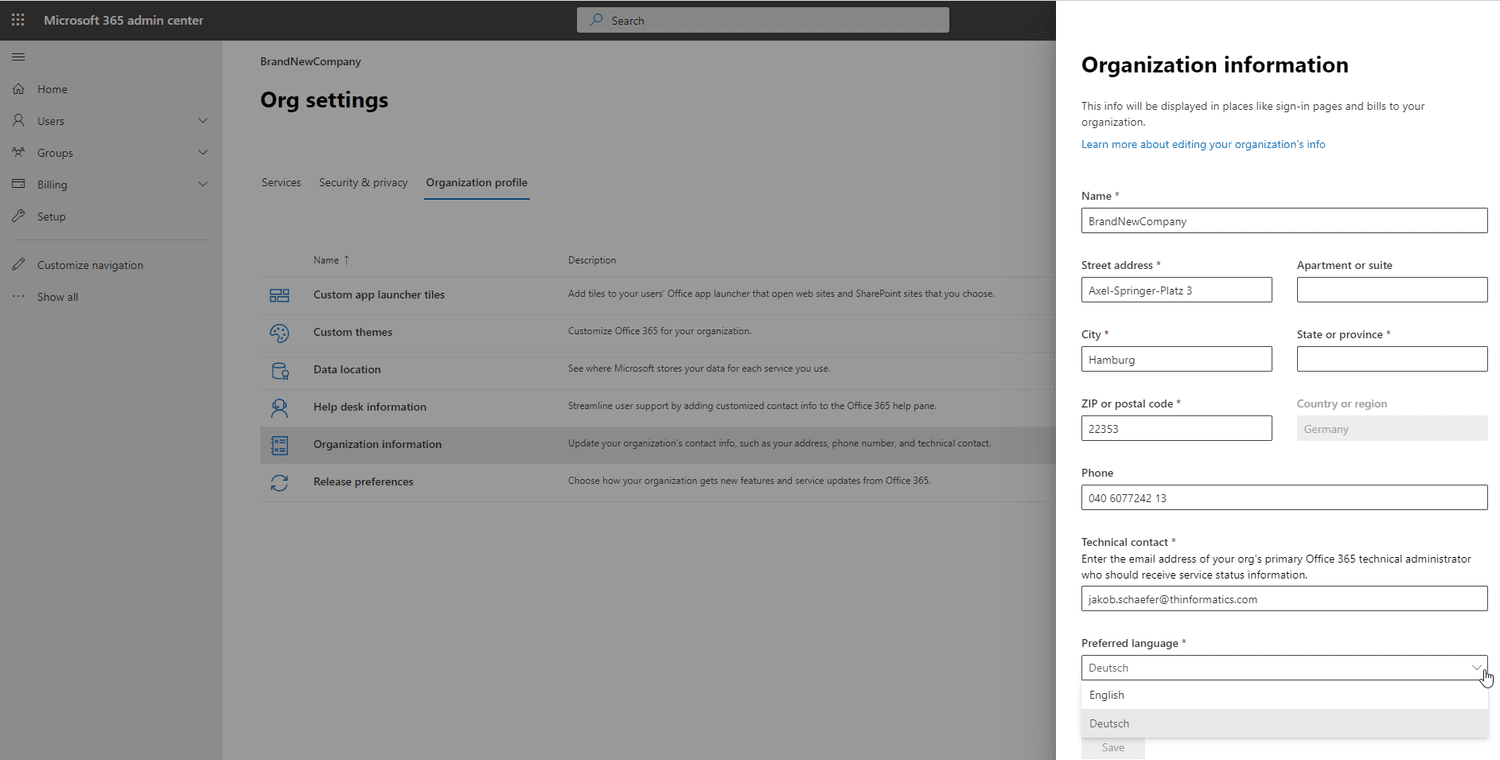 Microsoft 365 – Language Confusion — thinformatics