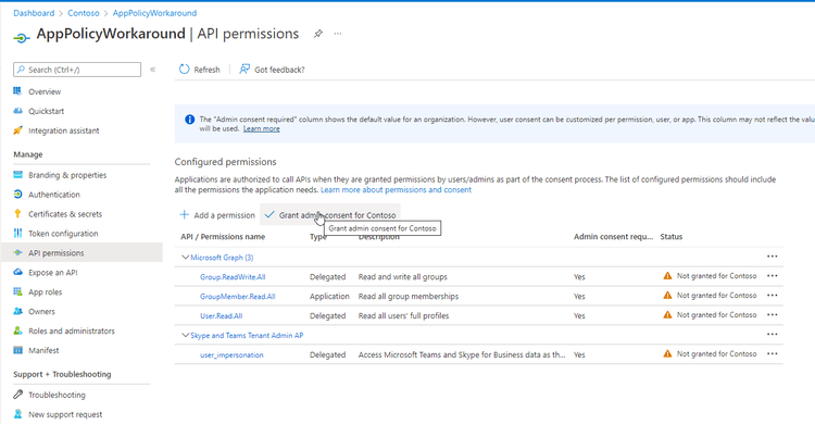 Assign Teams app permission policies to Groups(-Members) — thinformatics