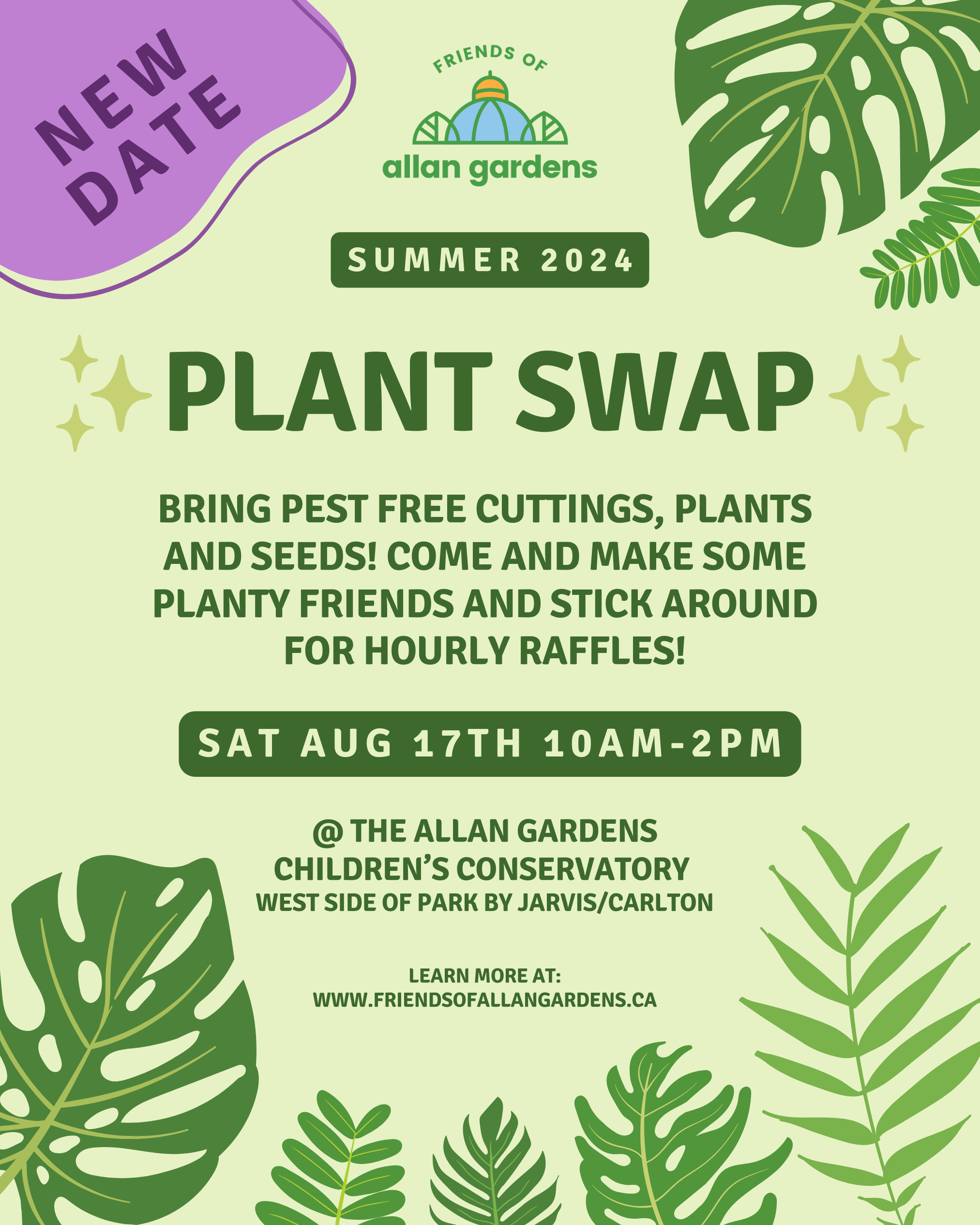 Summer Plant Swap — Friends of Allan Gardens