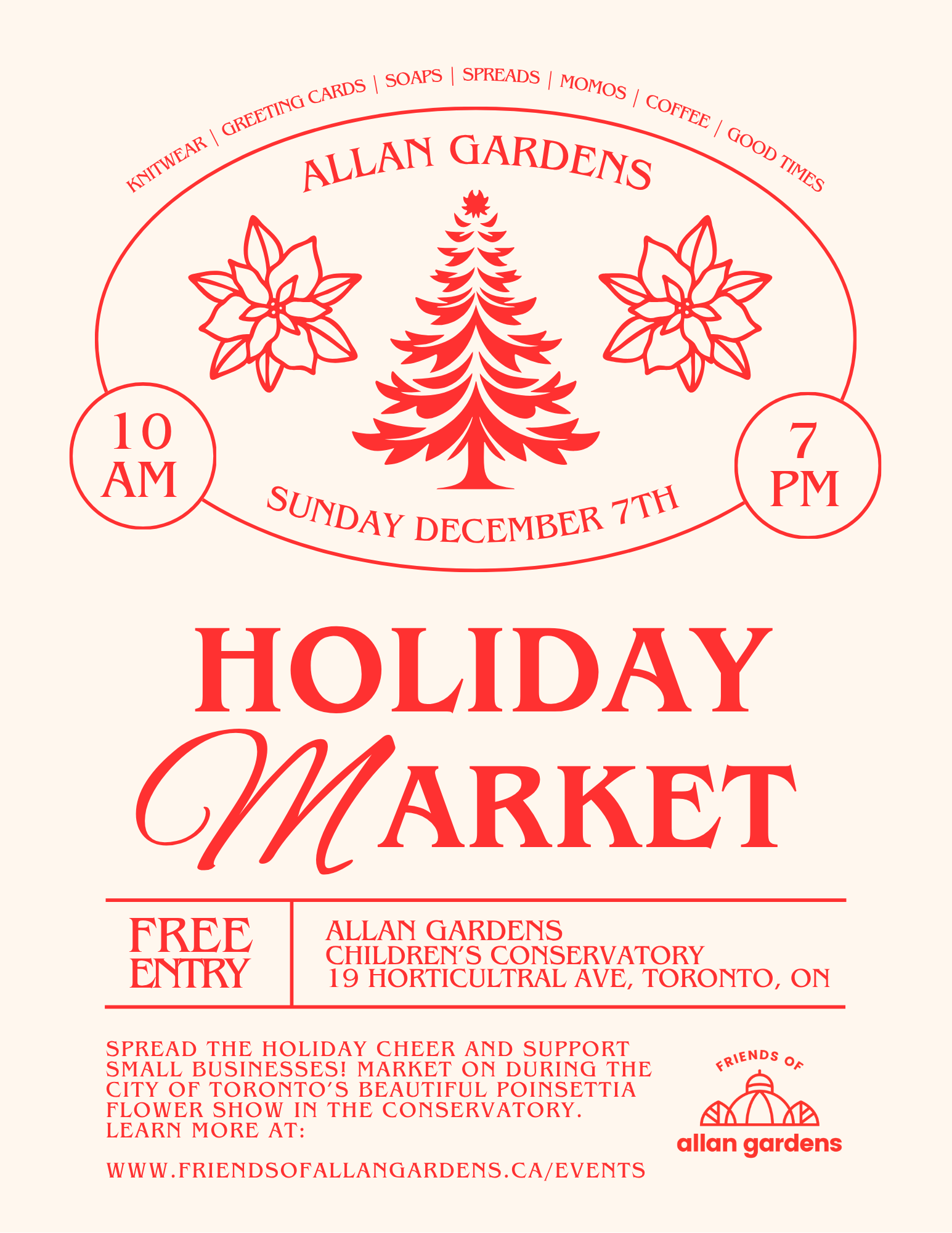 Holiday Market — Friends of Allan Gardens