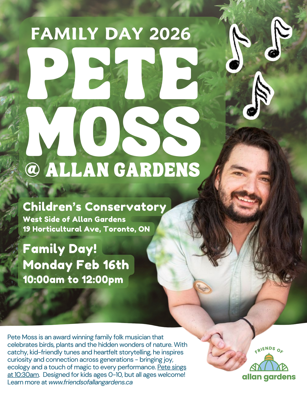 Pete Moss at Allan Gardens — Friends of Allan Gardens