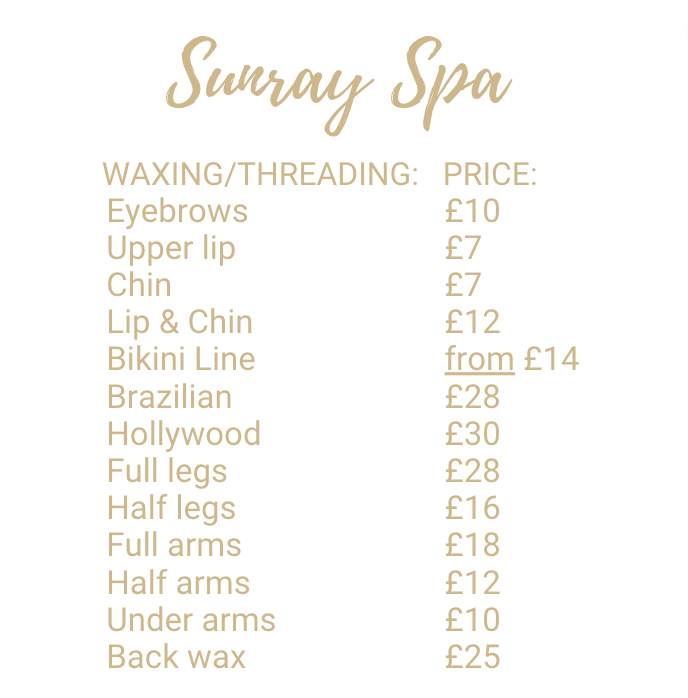 Services — SUNRAY SPA