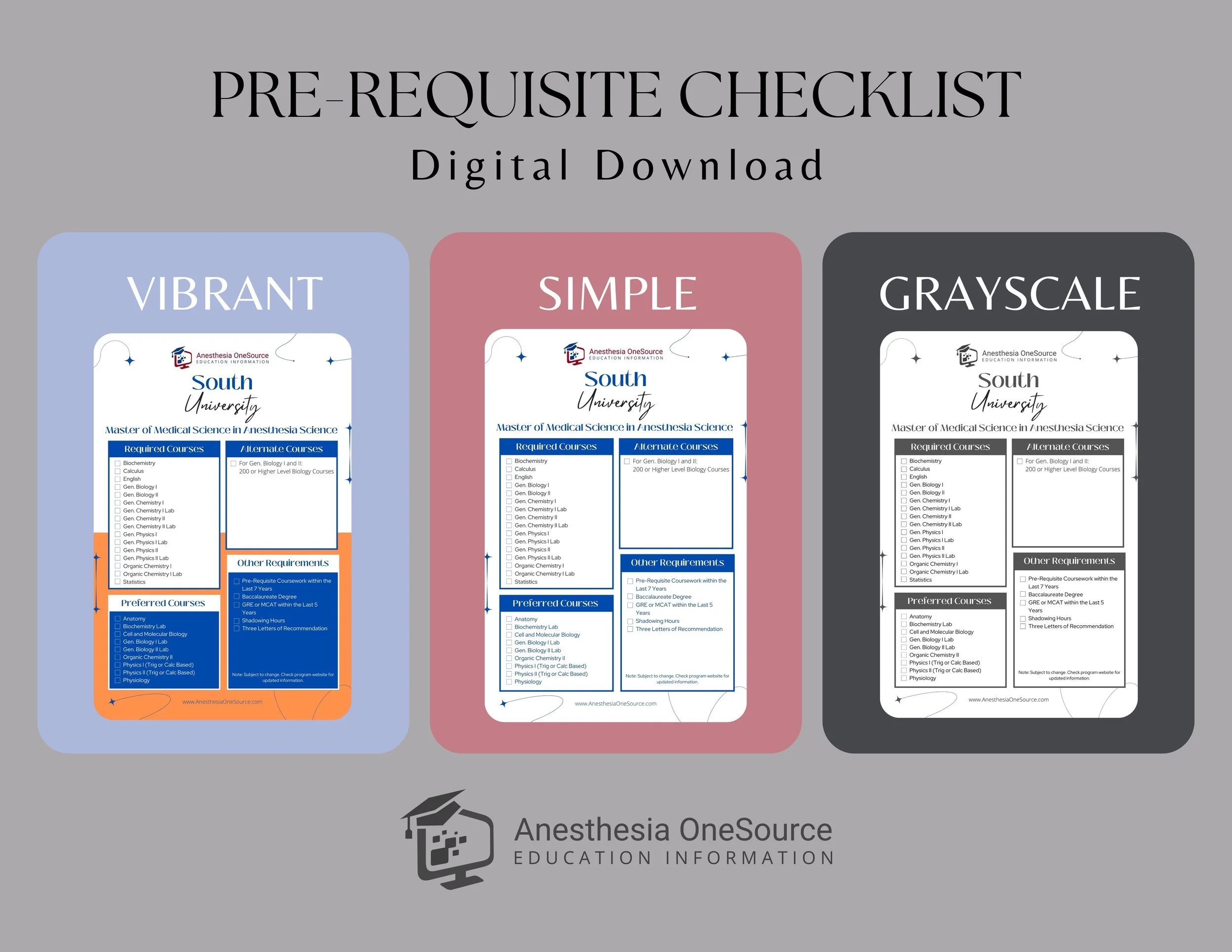 Shop — Anesthesia OneSource