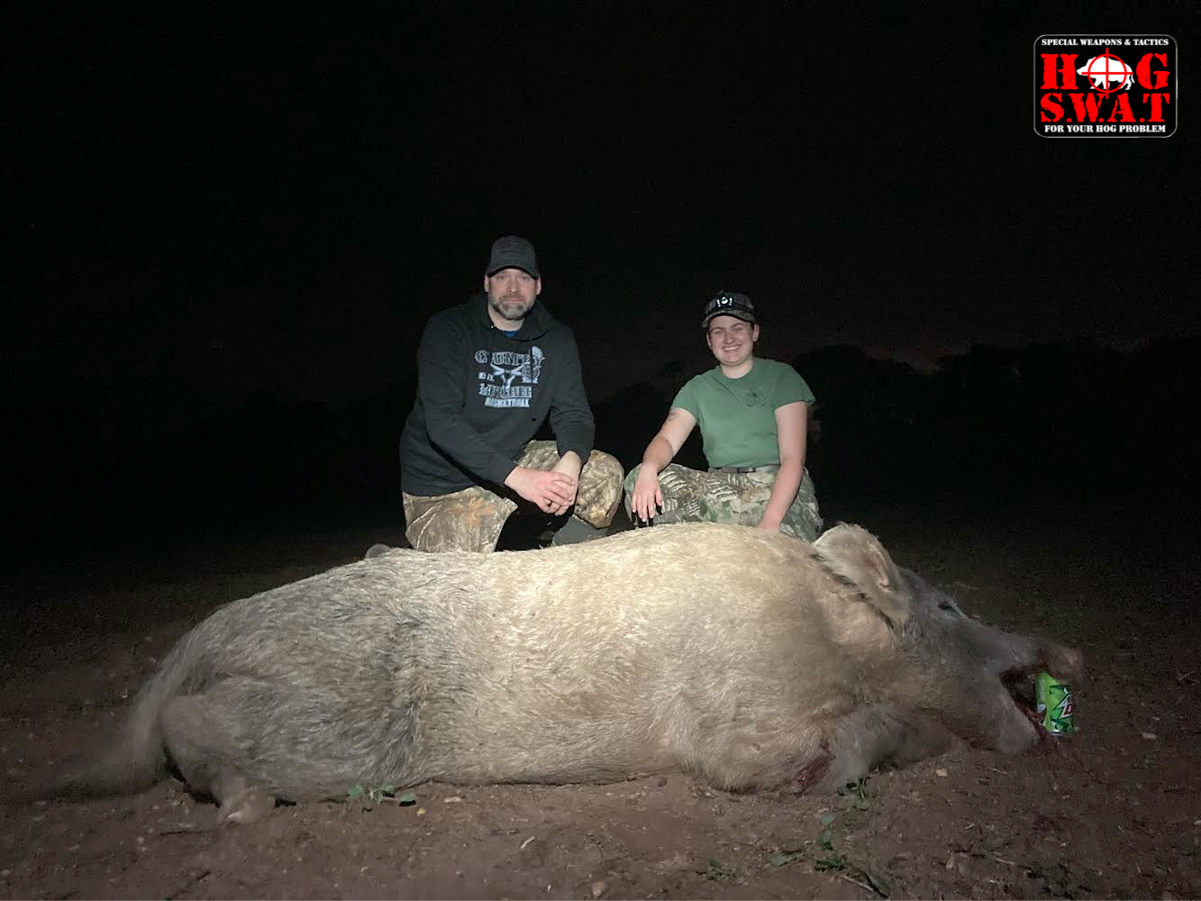 300lb Wild Boar! — Hog S.W.A.T. Guided Night Hog Hunt - Southwest ...