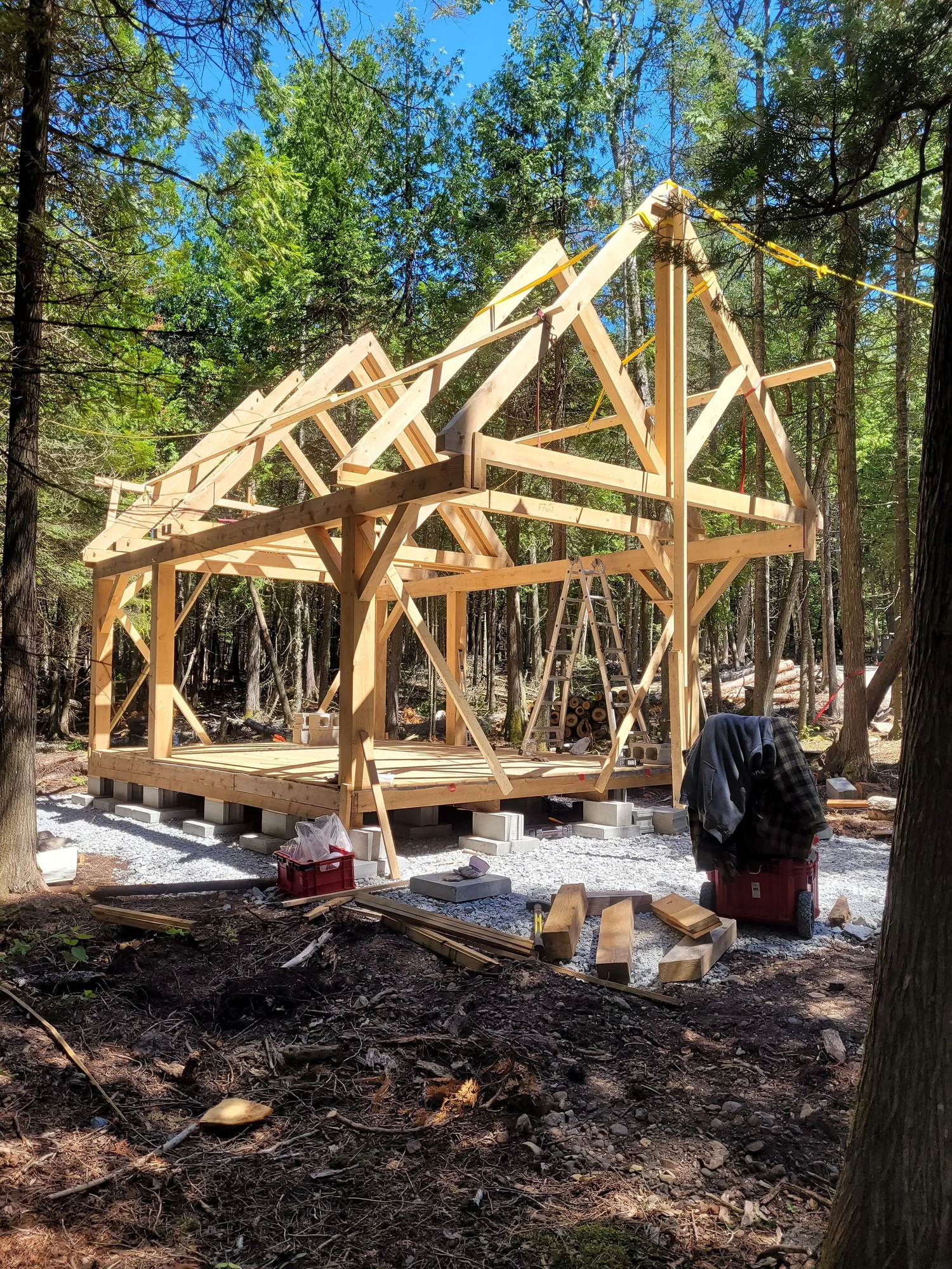 Timber Bunkies: Timber Frame Bunkie Kits