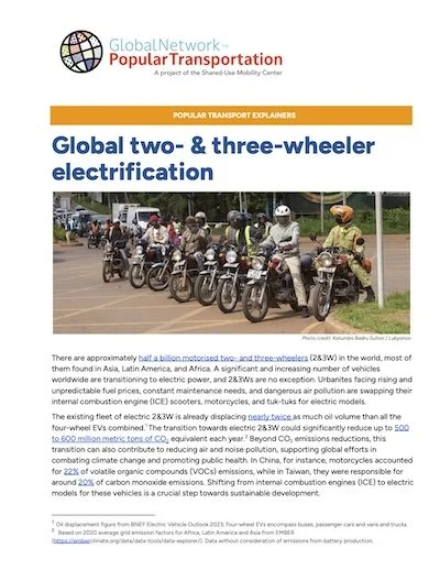 2W and 3W — The Global Network for Popular Transportation
