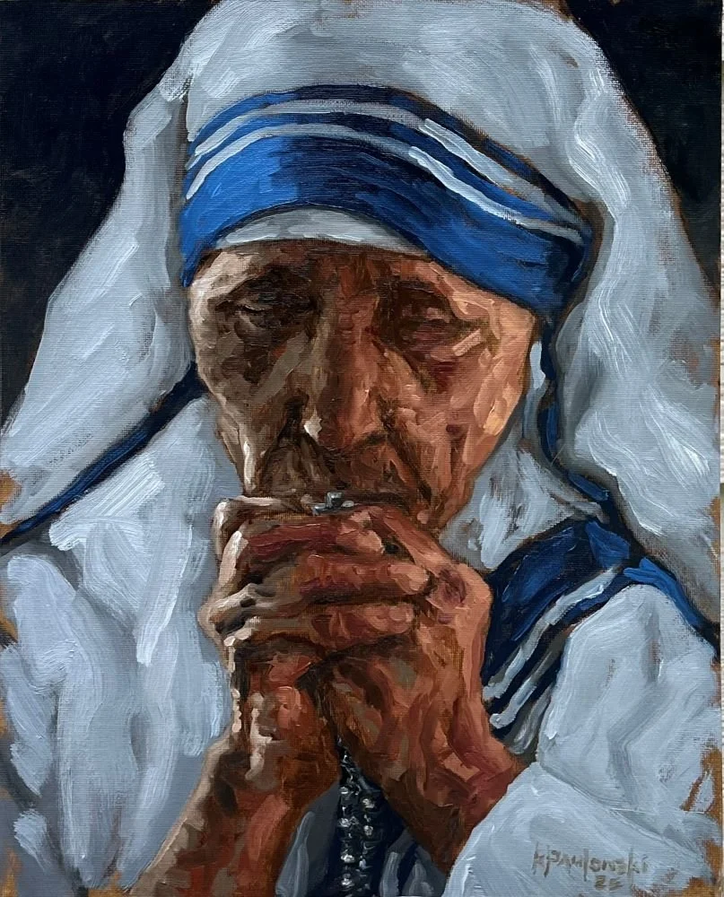 St. Mother Teresa Alla Prima Painting — Paradise Found Studio