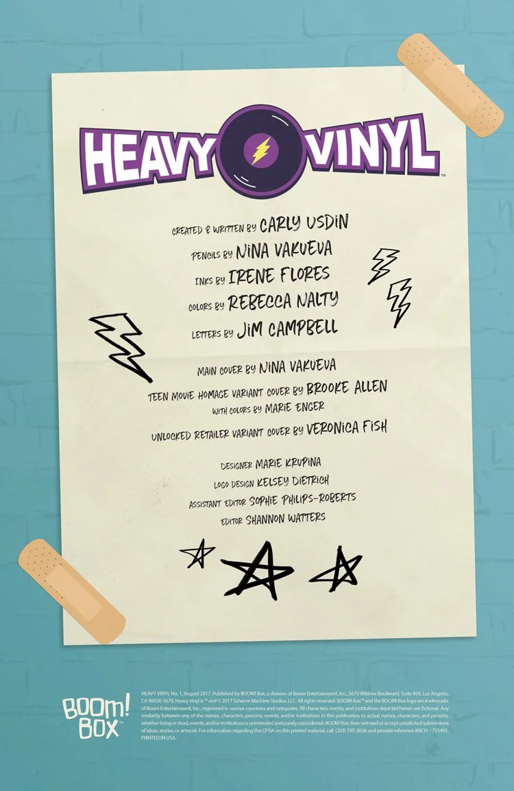 HEAVY VINYL COMIC BOOK SERIES | DESIGN — MARIE KRUPINA