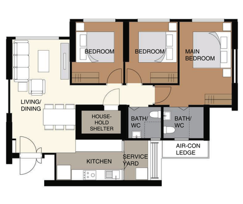 BTO Kallang/Whampoa Kempas Residences 4-room Virtual Home Review — IDIT ...