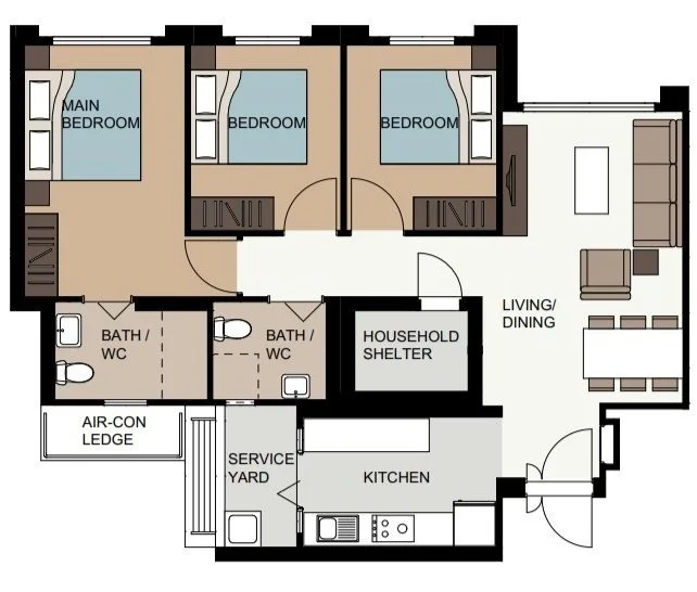 BTO Tampines GreenEmerald 4-room Virtual Home Review — IDIT.SG Interior ...