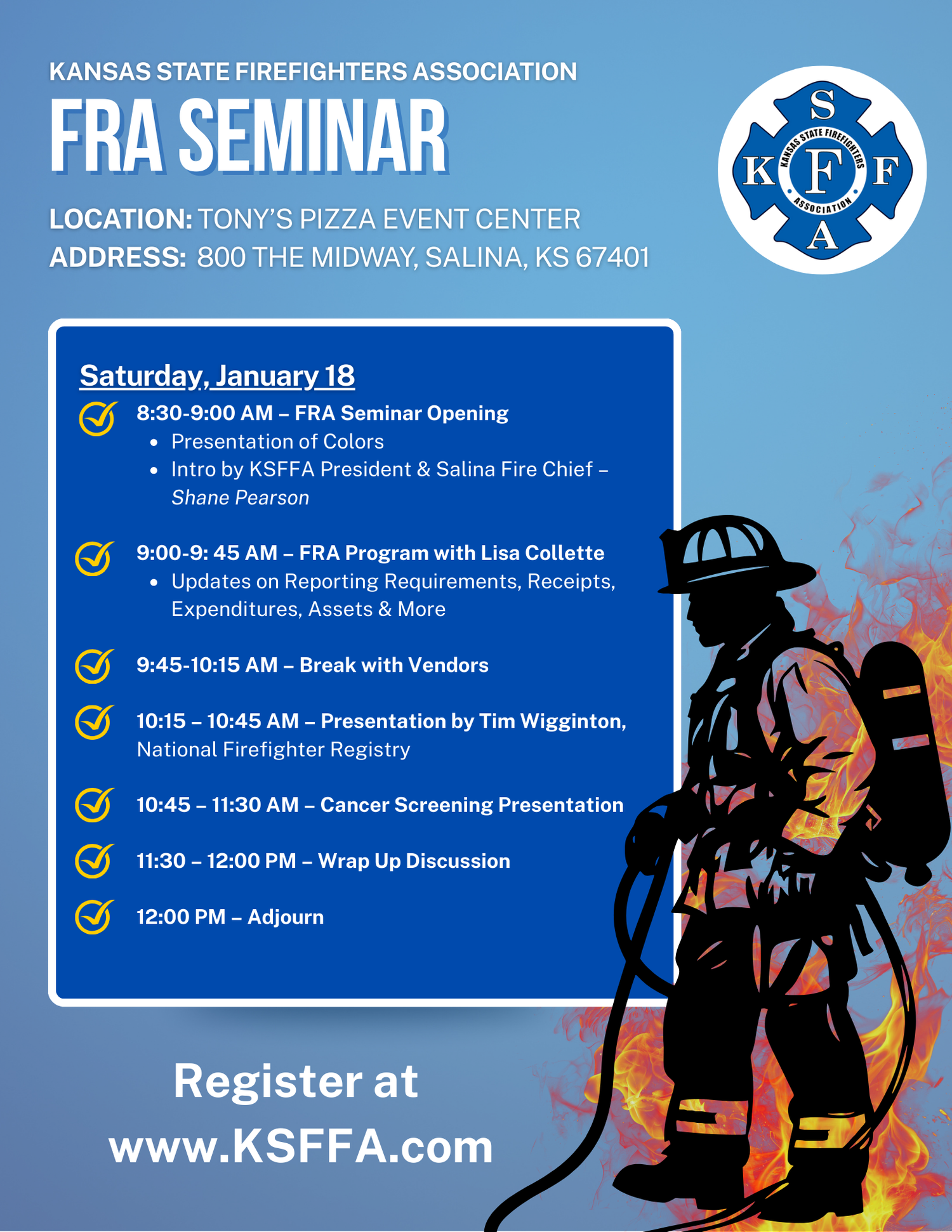 2026 FRA Seminar — Kansas State Firefighters Association