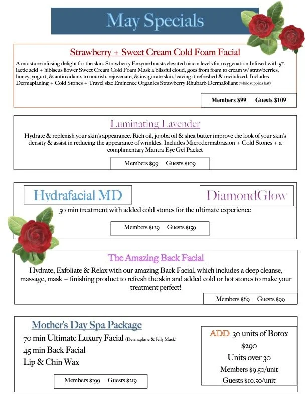 May Monthly Specials — Illuminate MedSpa Peoria AZ