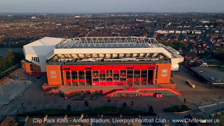 Anfield from Above: Capturing Liverpool's Iconic Stadium in Stunning 4K ...