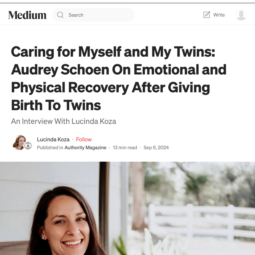 Caring for Myself and My Twins: Audrey Schoen On Emotional and Physical ...