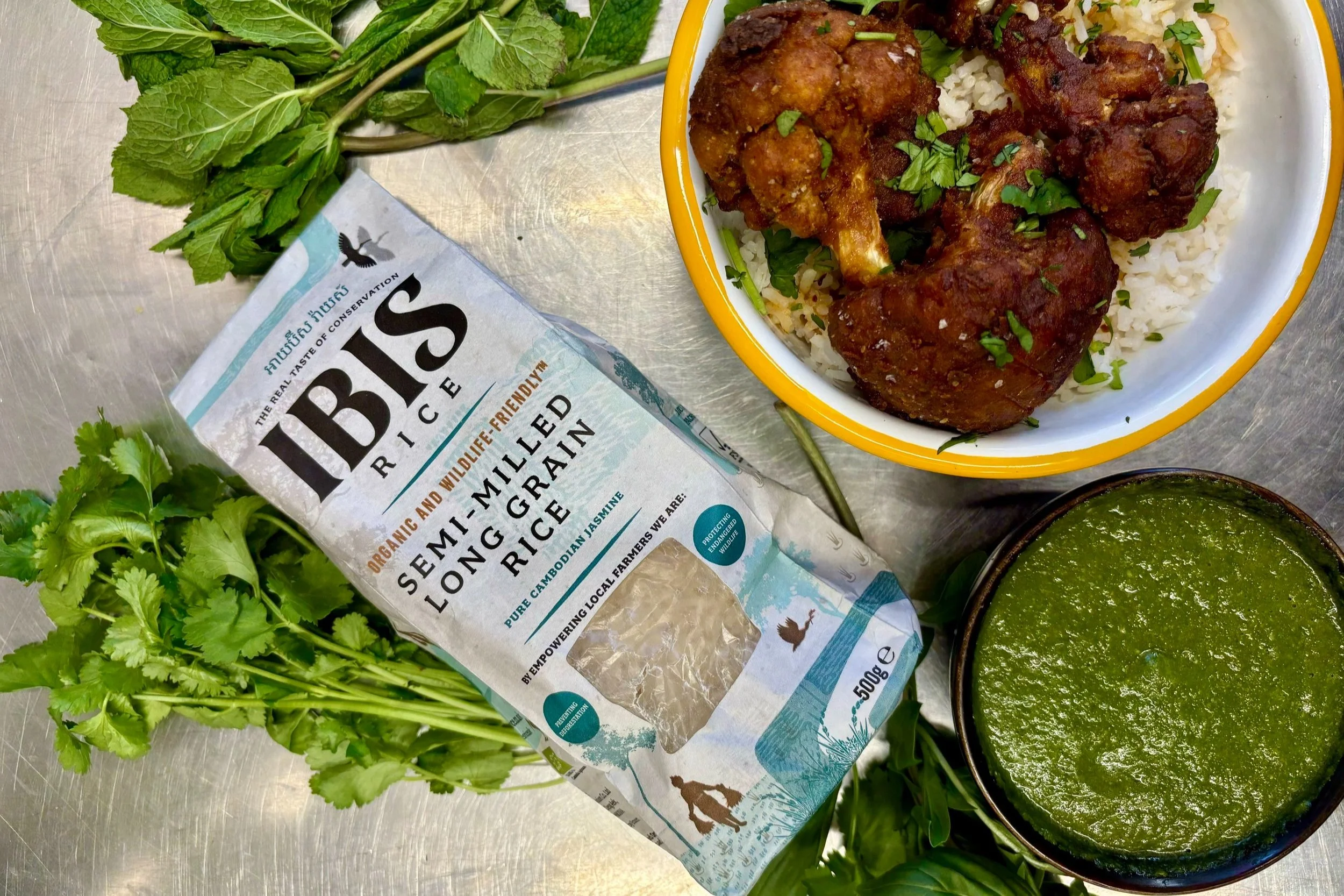 Crispy Fried Cauliflower with Holy Basil Salsa — Mamapen x IBIS Rice ...