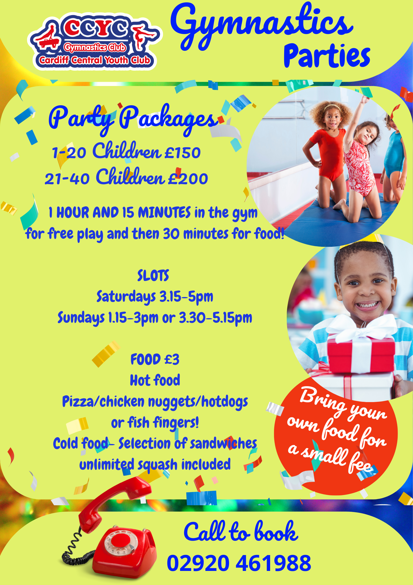 Parties at CCYC — Cardiff Central Youth Club