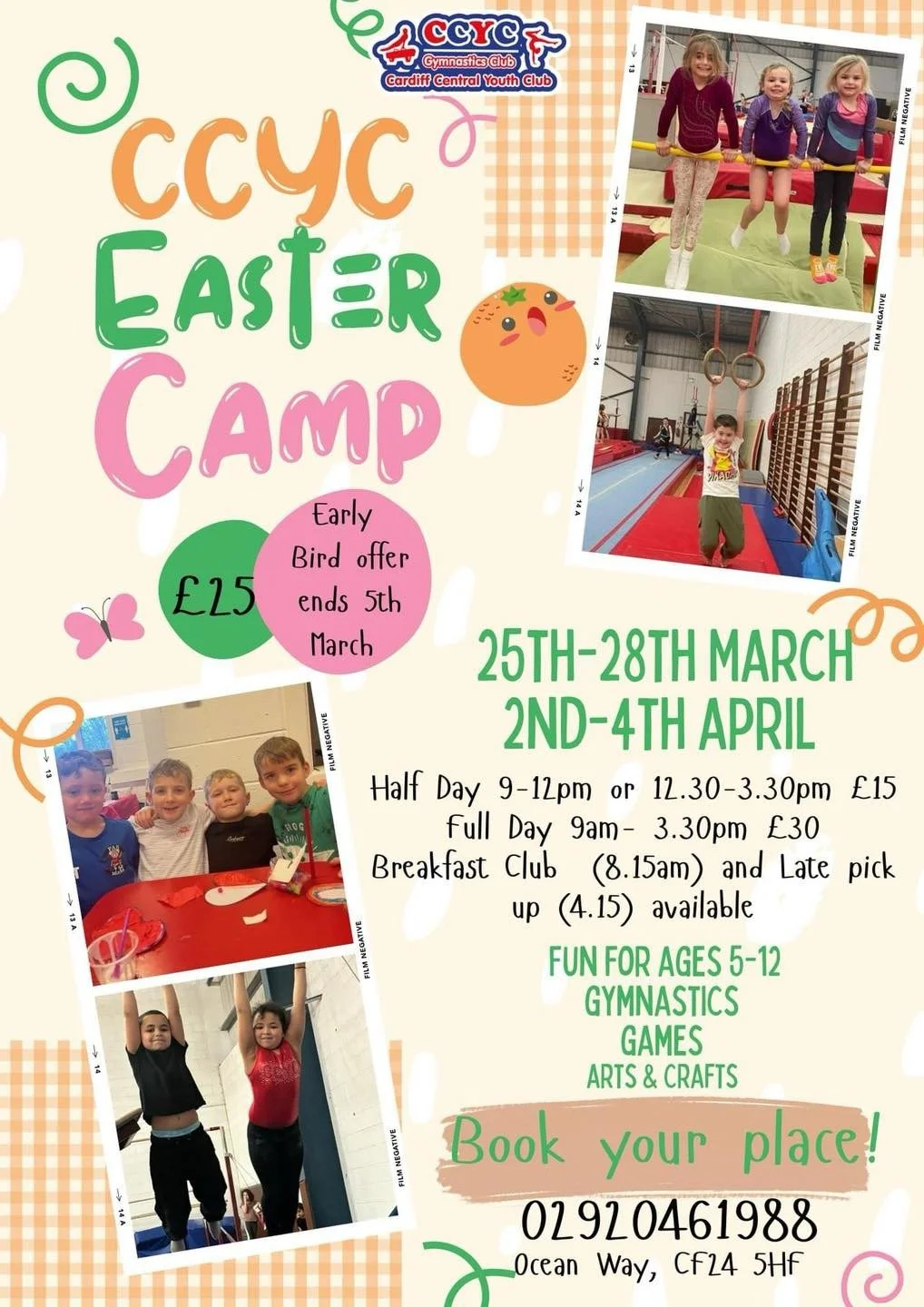 Holiday Gymnastics Camps at CCYC — Cardiff Central Youth Club
