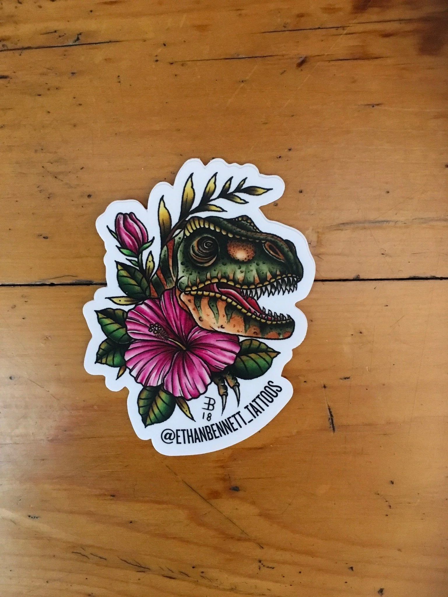 Maine Fall Leaves Sticker by Rebeka Chase — Brass & Briar Studios ...