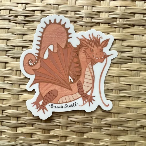 Vinyl Waterproof Howling Wolf Sticker — Bramble Schell Studio