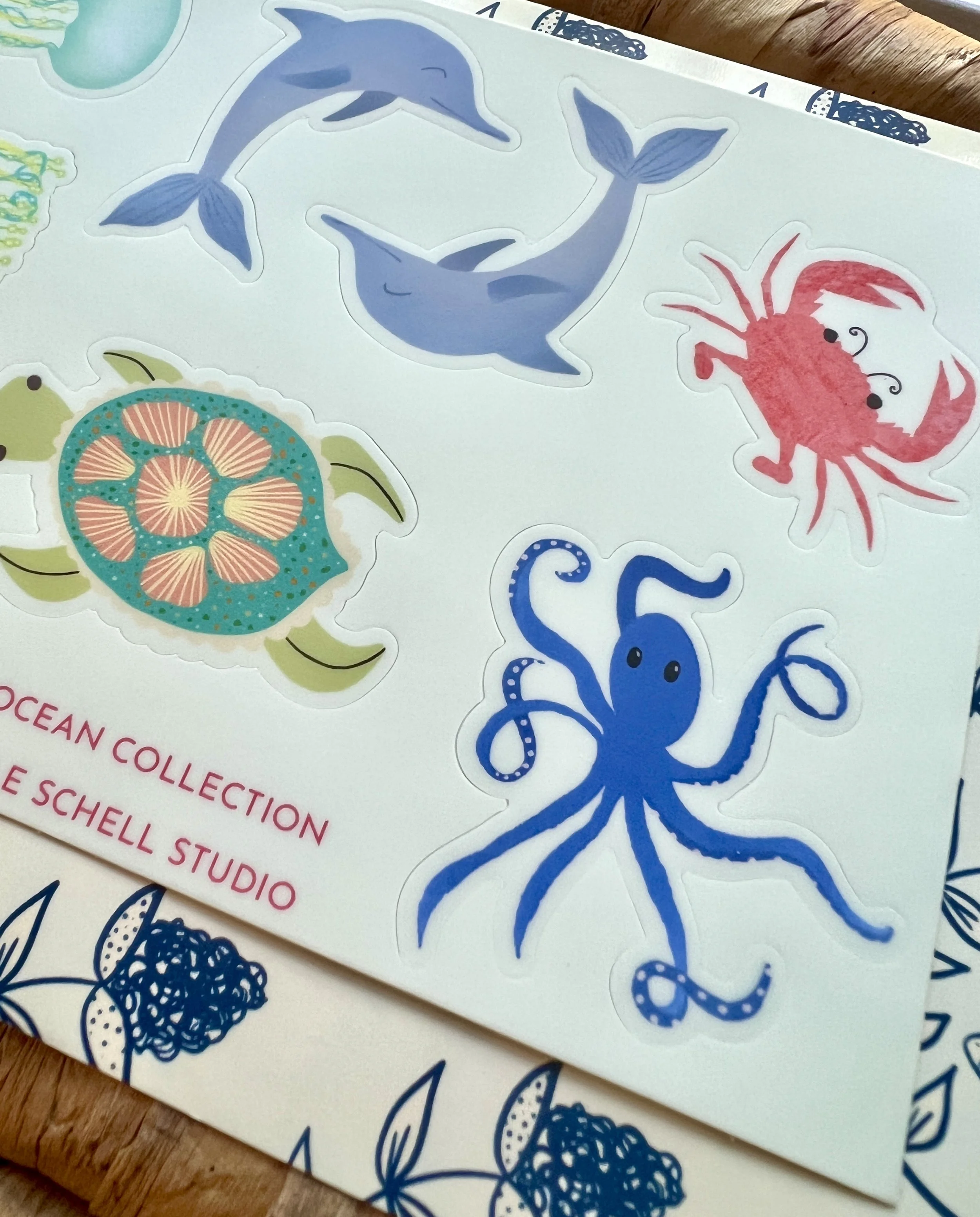 Square Chinoiserie Ginger Jar Sticker