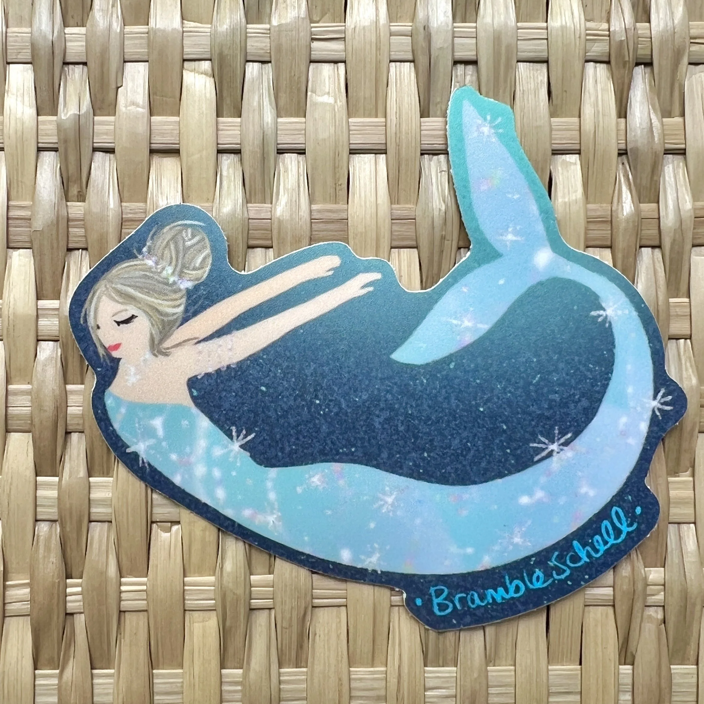 Vinyl Waterproof Howling Wolf Sticker — Bramble Schell Studio