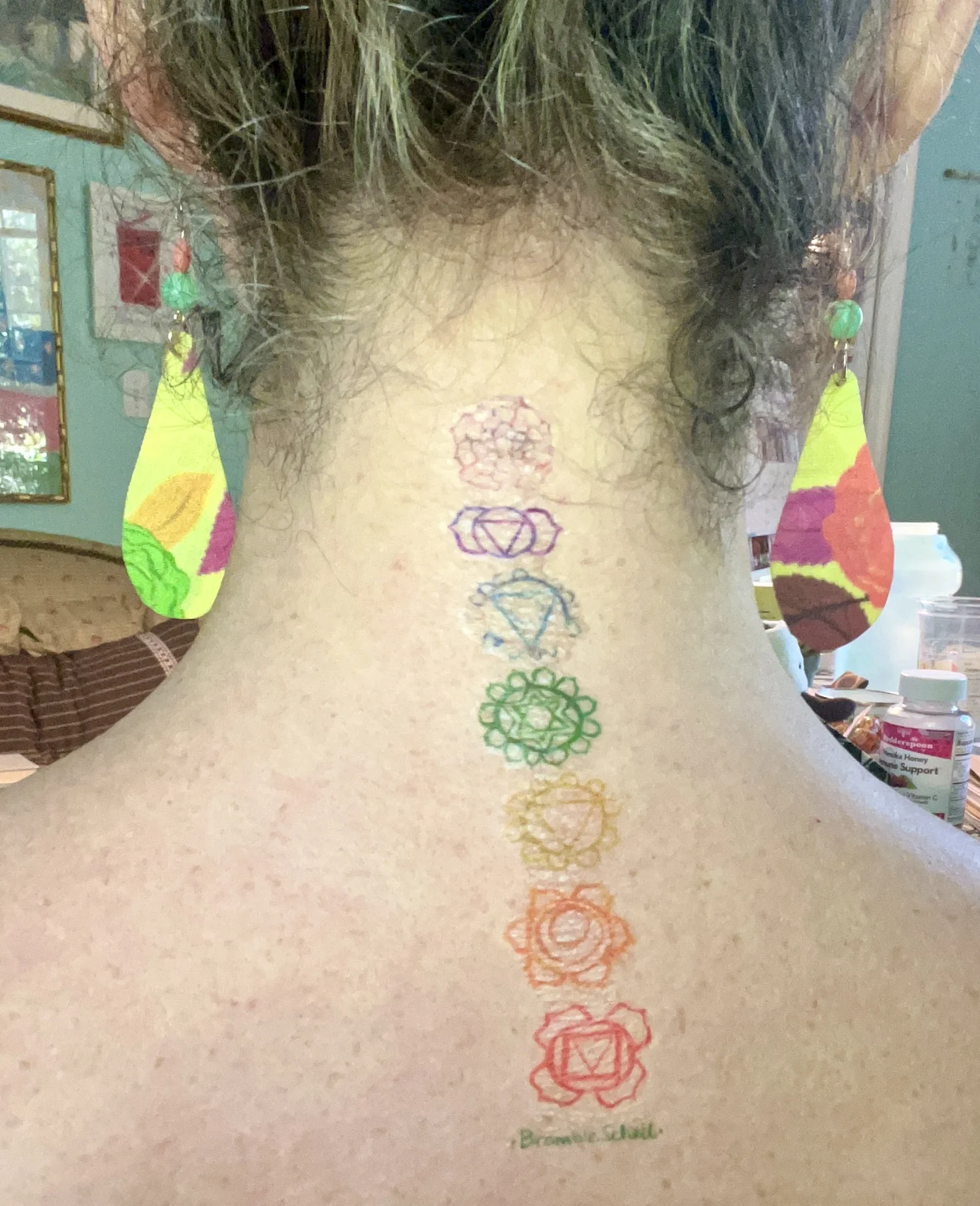 Chakra Alignment Tattoos Chakra Concept. Girl Sitting In Lotus