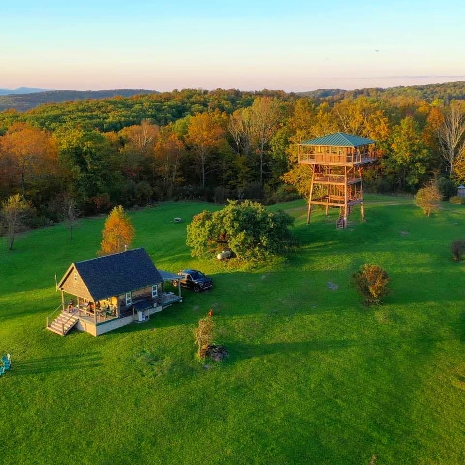 Slateville Retreat Secluded Fire Tower Cabin Vacation Rental Unique ...