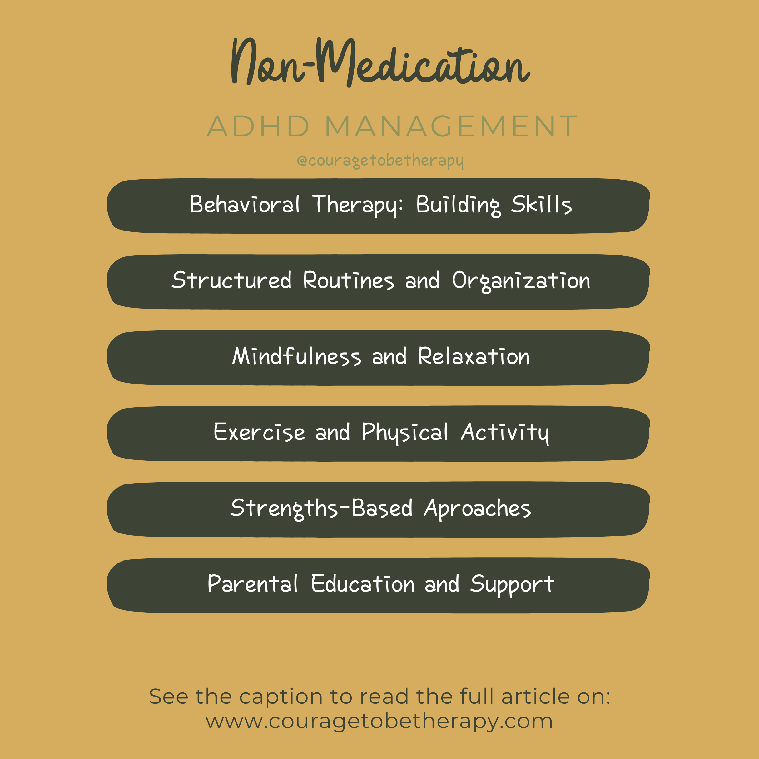 Non-Medication ADHD Treatment: Unlocking Effective Strategies — Courage ...