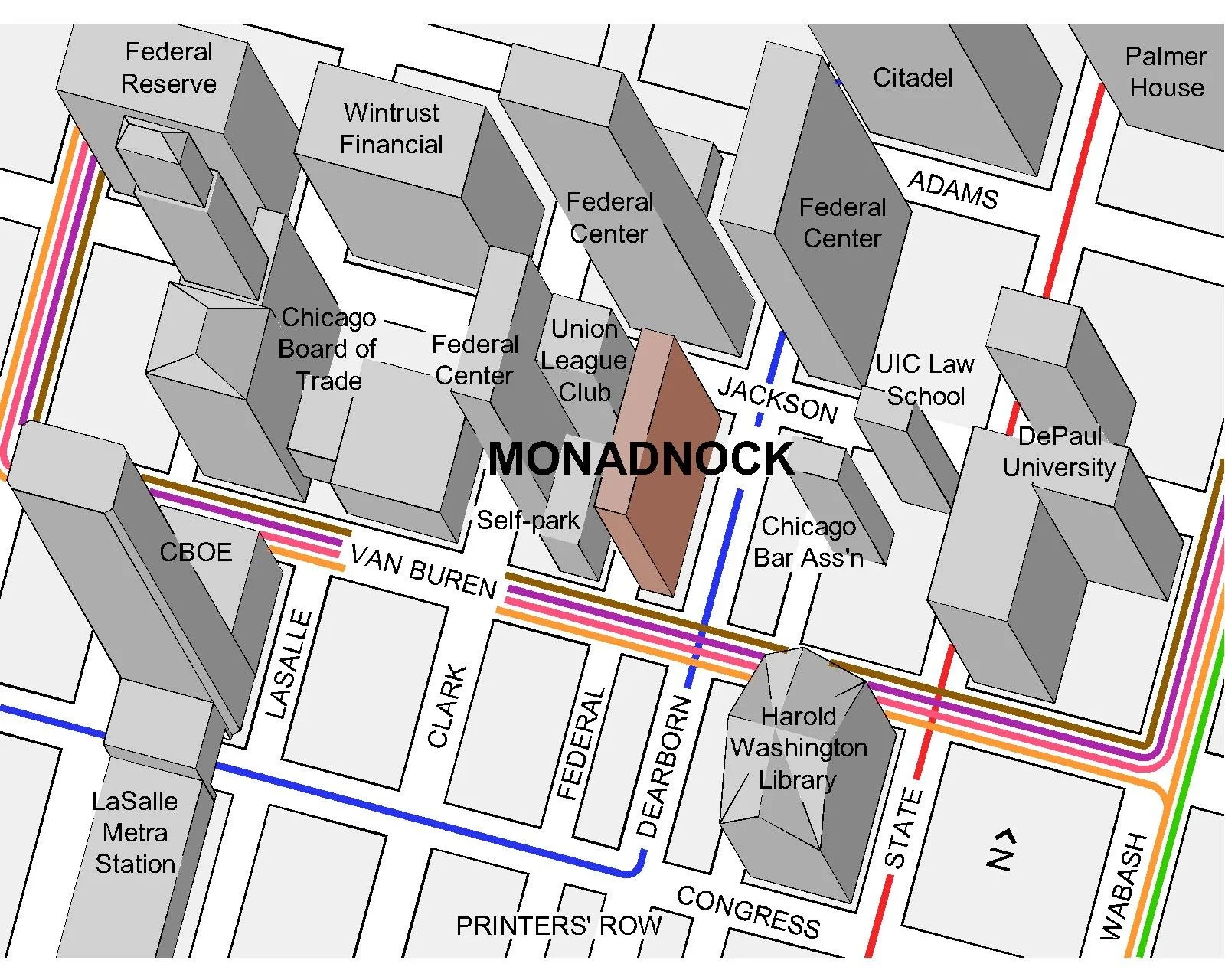 Location | Monadnock Building | Historic Office Building in Downtown ...