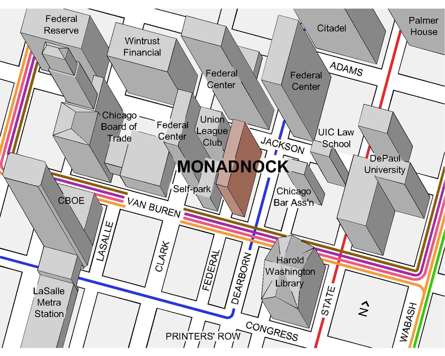 Location | Monadnock Building | Historic Office Building in Downtown ...