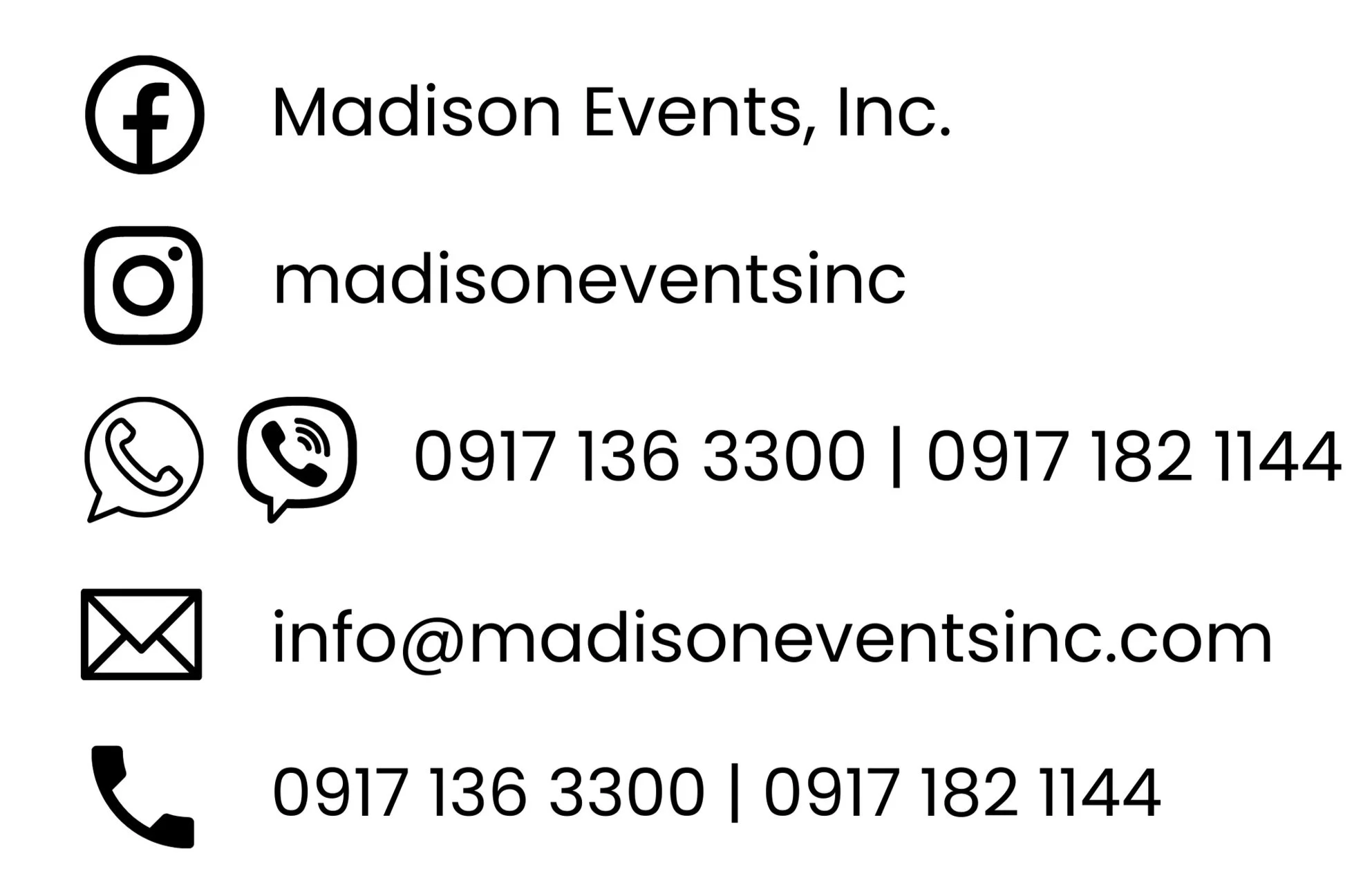 Madison Events Inc.