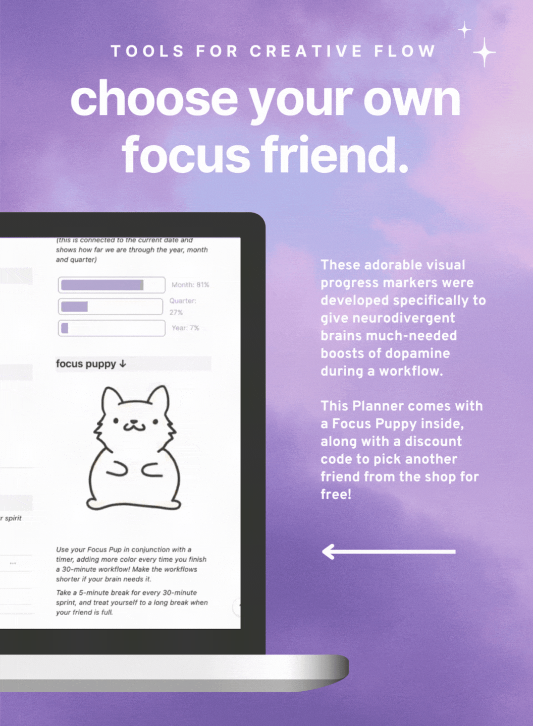 The Clarity Planner || Dreamy Purple Aesthetic Notion Template — the ...