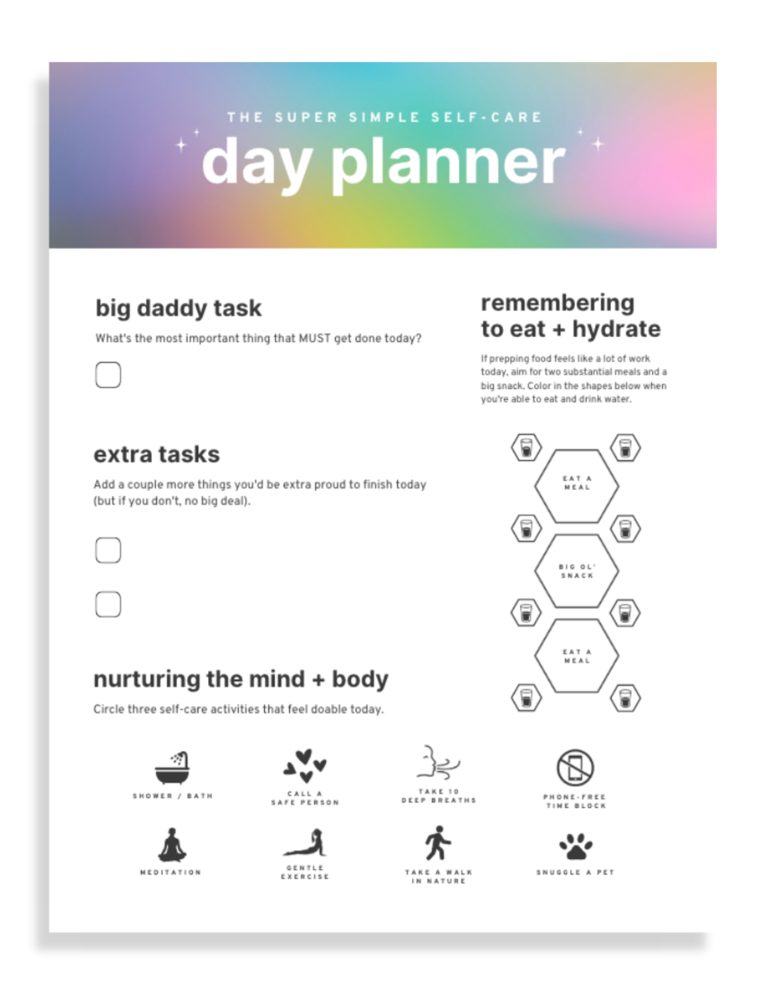 Day Planner — the centered life co.