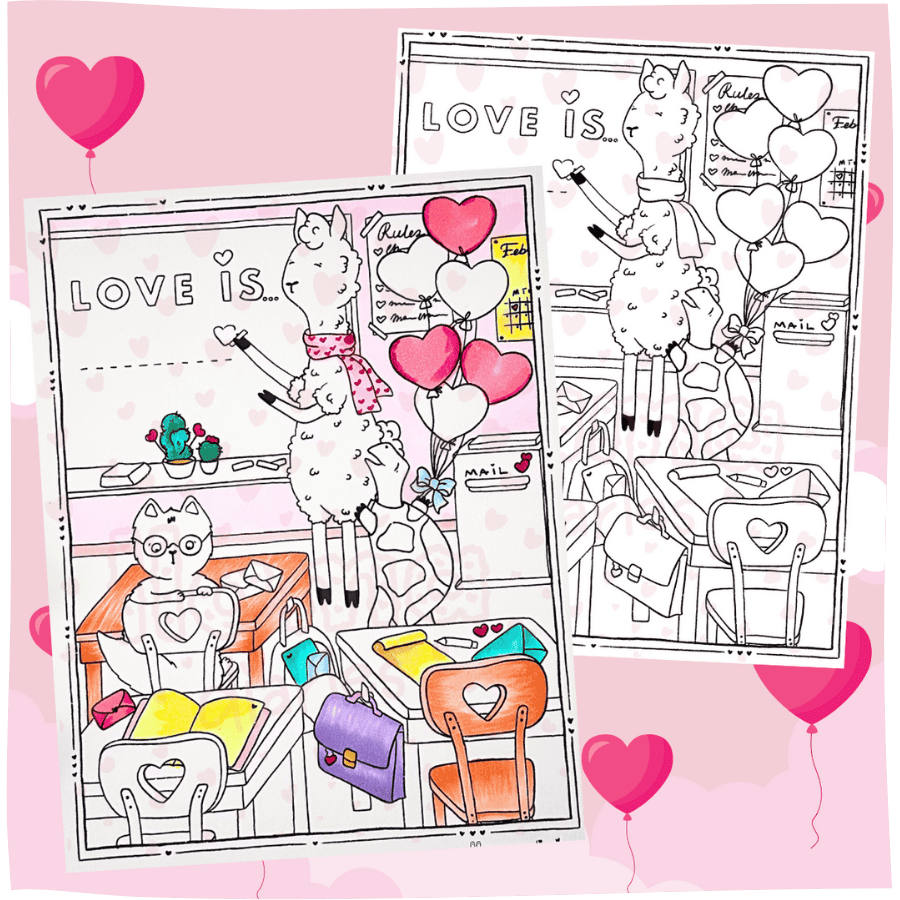 Free Coloring Pages — Llama Diaries