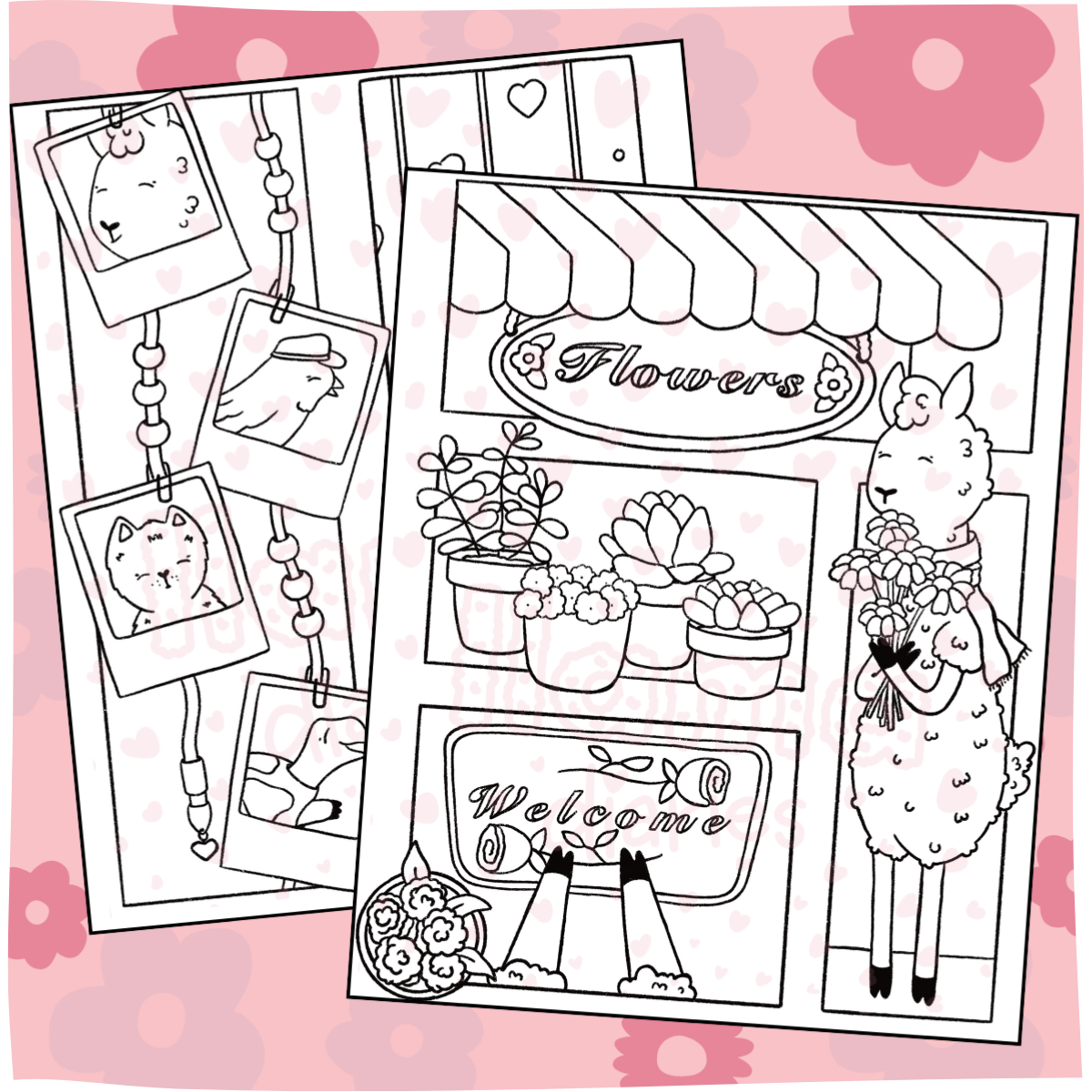 Llama Diaries Coloring Book - Llama's Adventures — Llama Diaries