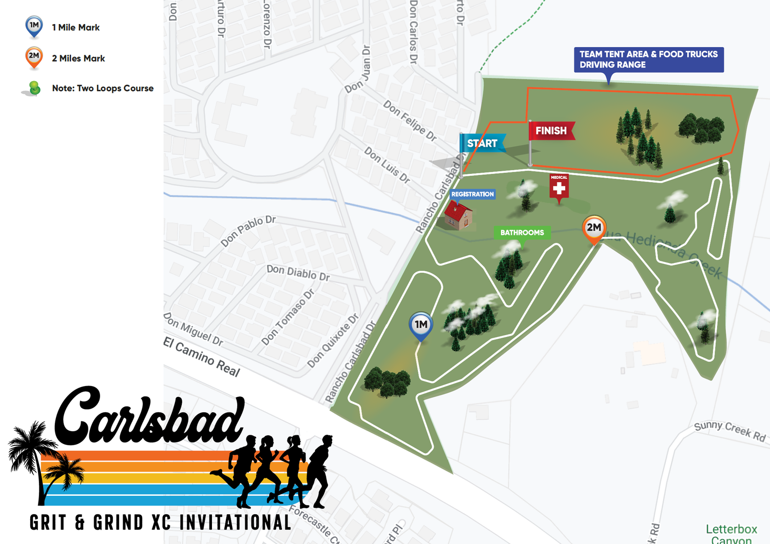 Course Maps — Carlsbad Grit & Grind