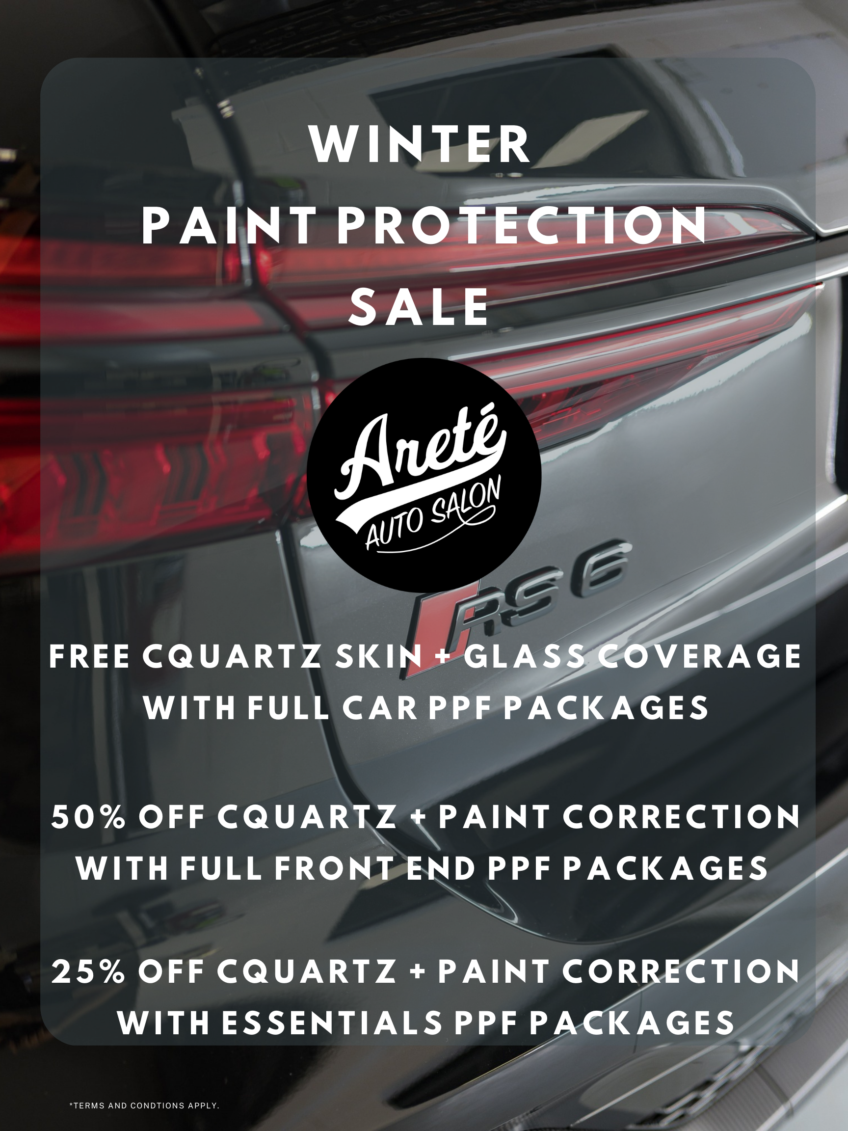 Winter Paint Protection Sale — Areté Auto Salon | Fine Auto Detailing ...