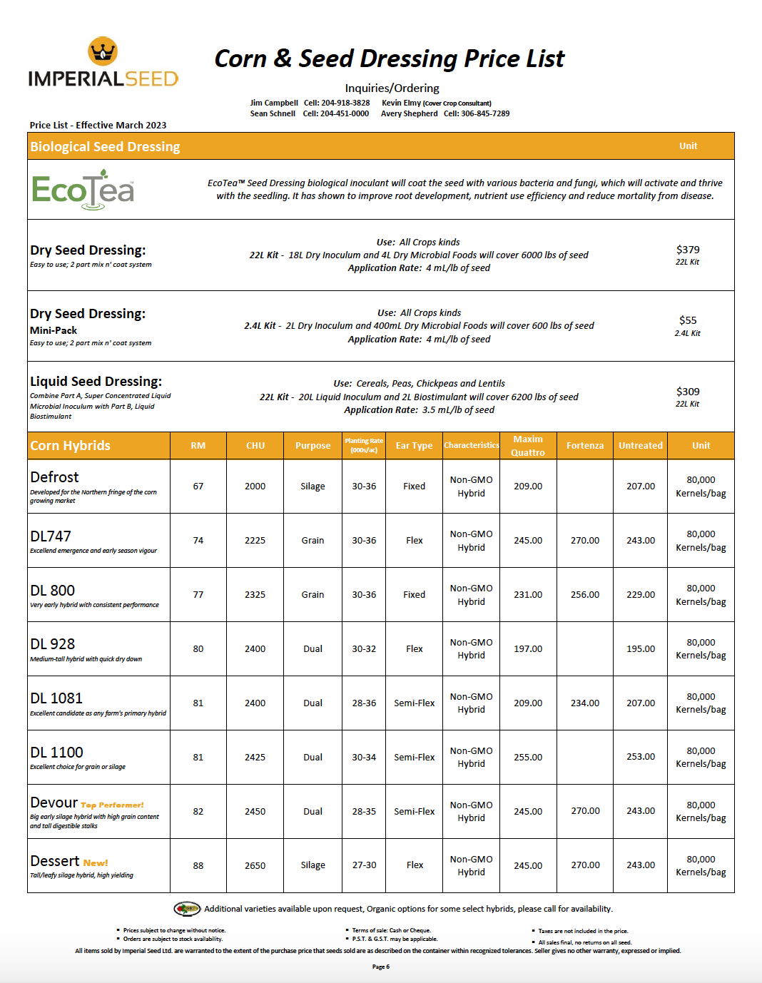 General 2 — Imperial Seed