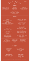 Menu — Lost Letter