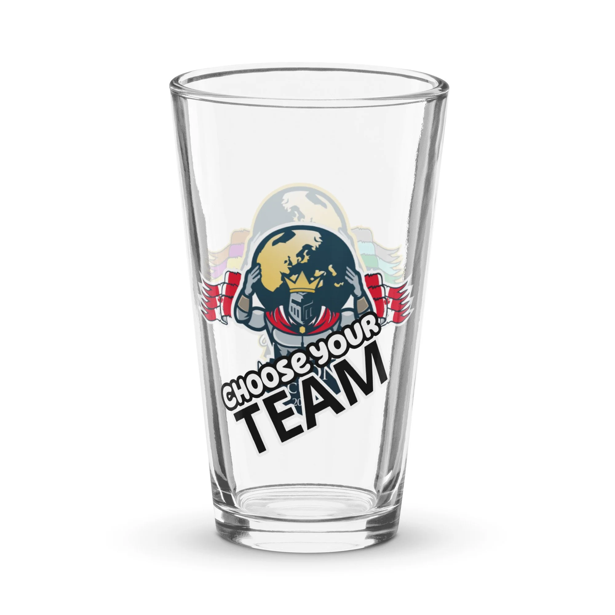 NatCup'23 -Choose your team- Shaker pint glass — ChuptaWorks