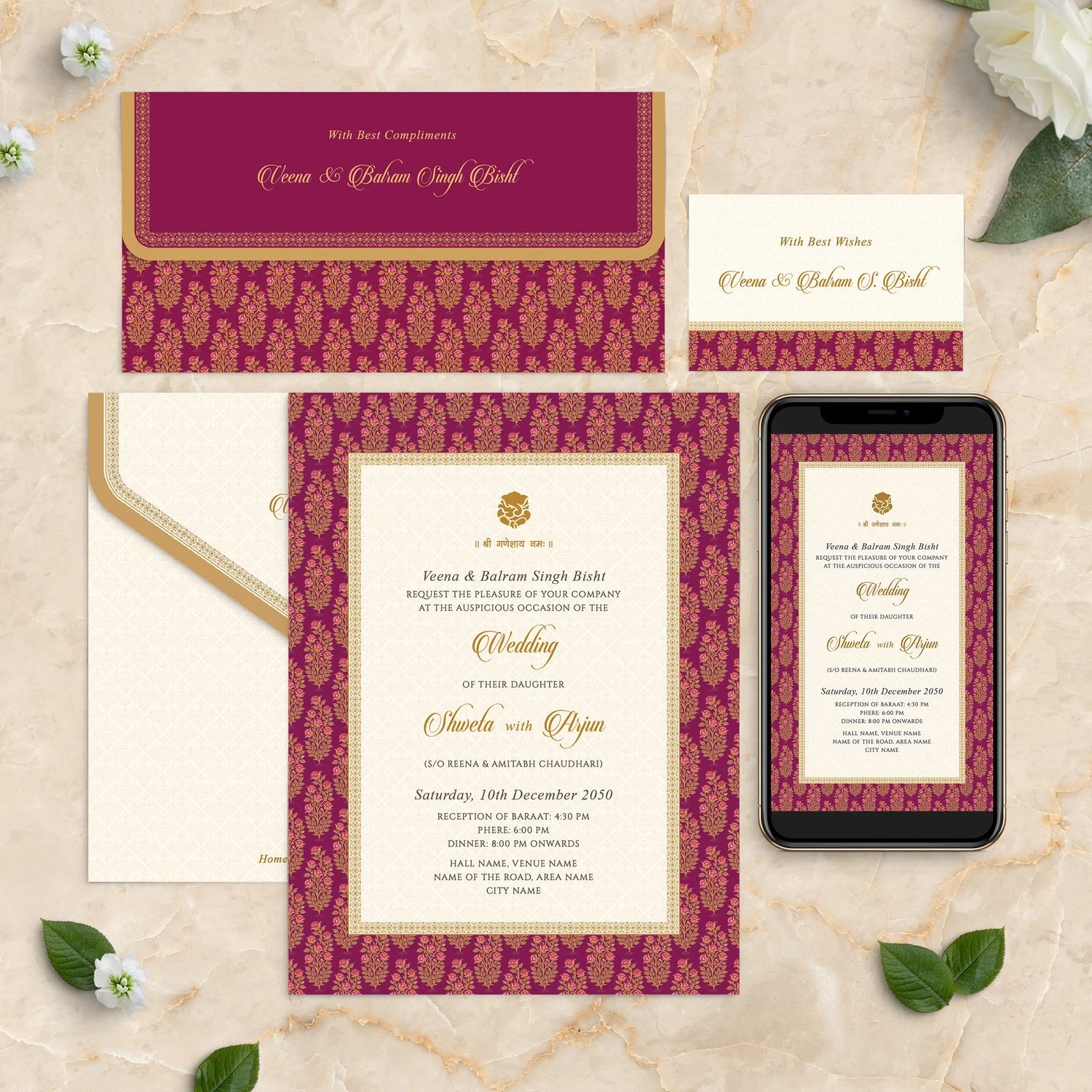 Luxury Indian Wedding Invitations